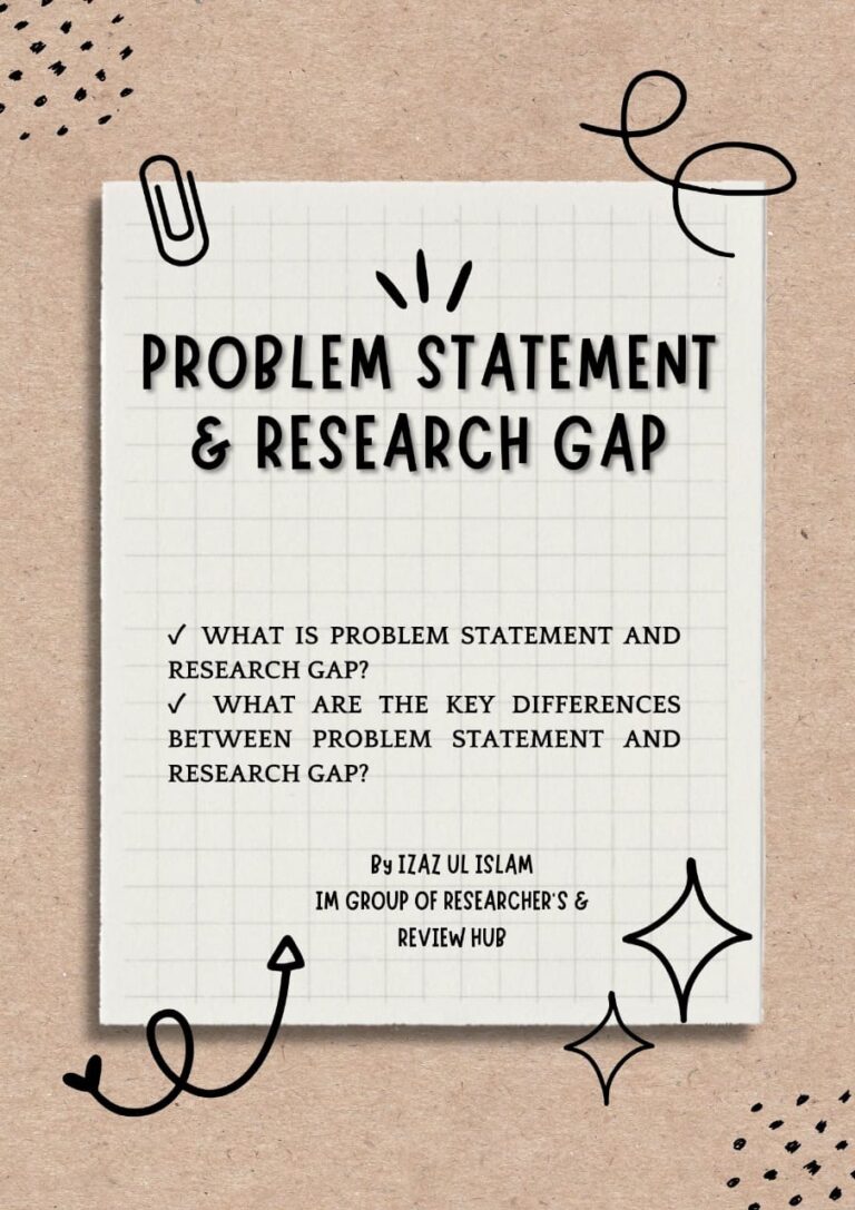 Problem Statement & Research Gap - IM Group Of Researchers - An ...