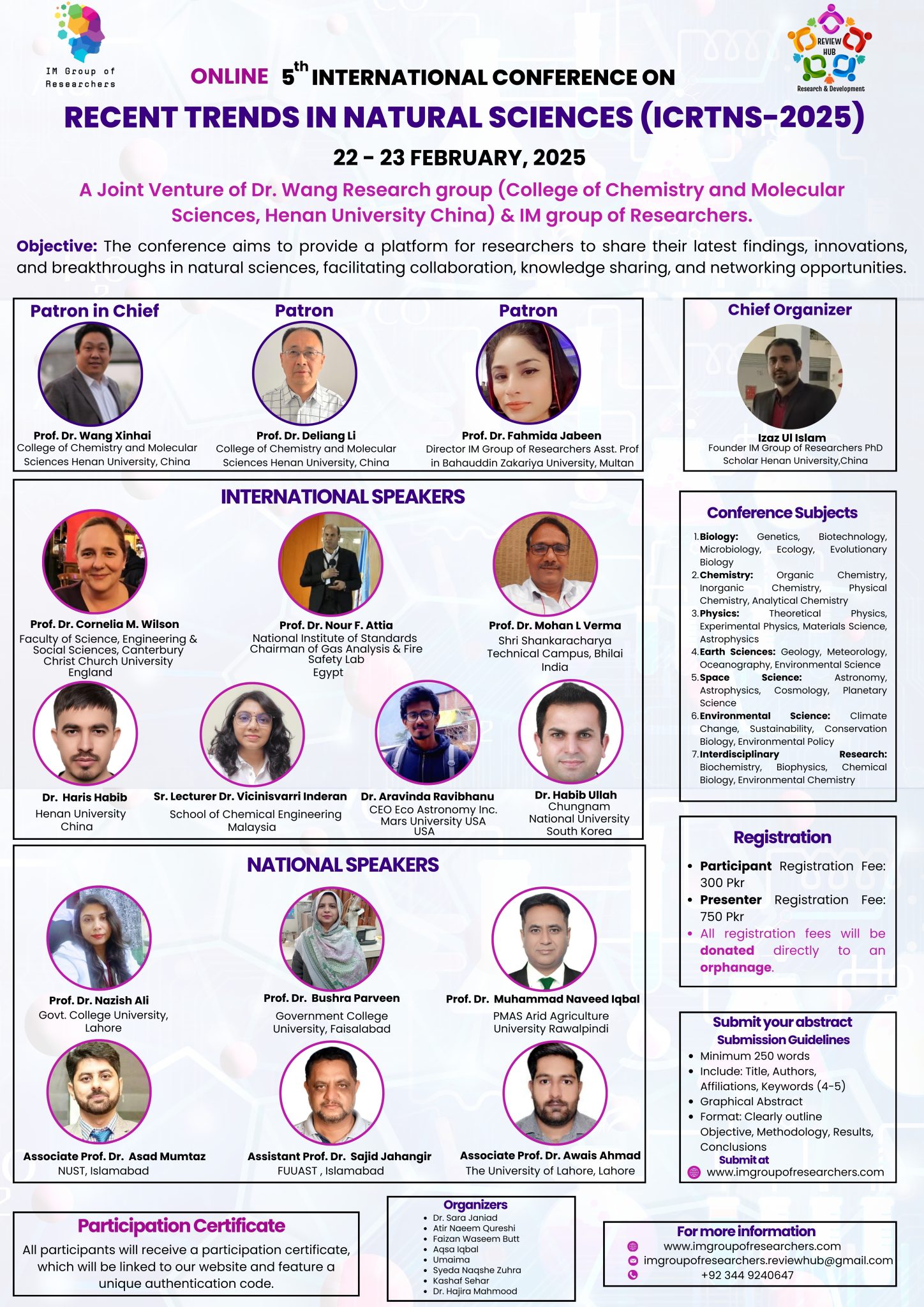 5th Int. Conference (ICRTNS-2025) - IM Group Of Researchers - An ...